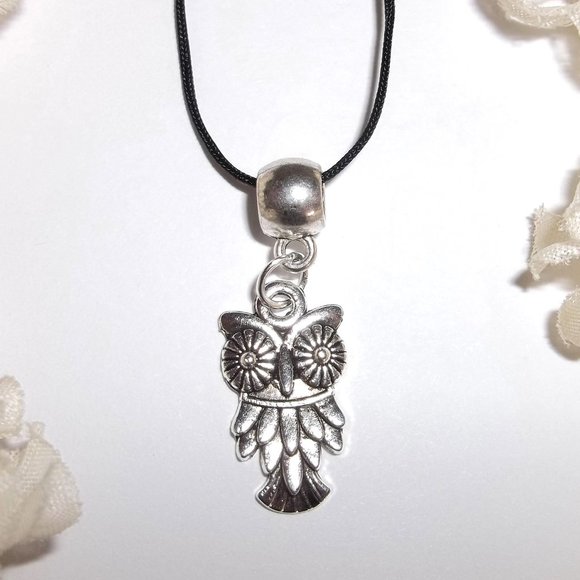wvluckygirl | Jewelry | Small Silver Owl Necklace Pendant Charm Jewelry ...